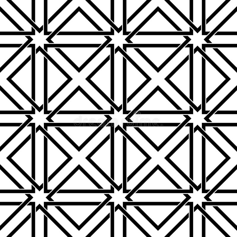 Set of Geometry Seamless Pattern Background Icon Logo Tattoo. Stock ...