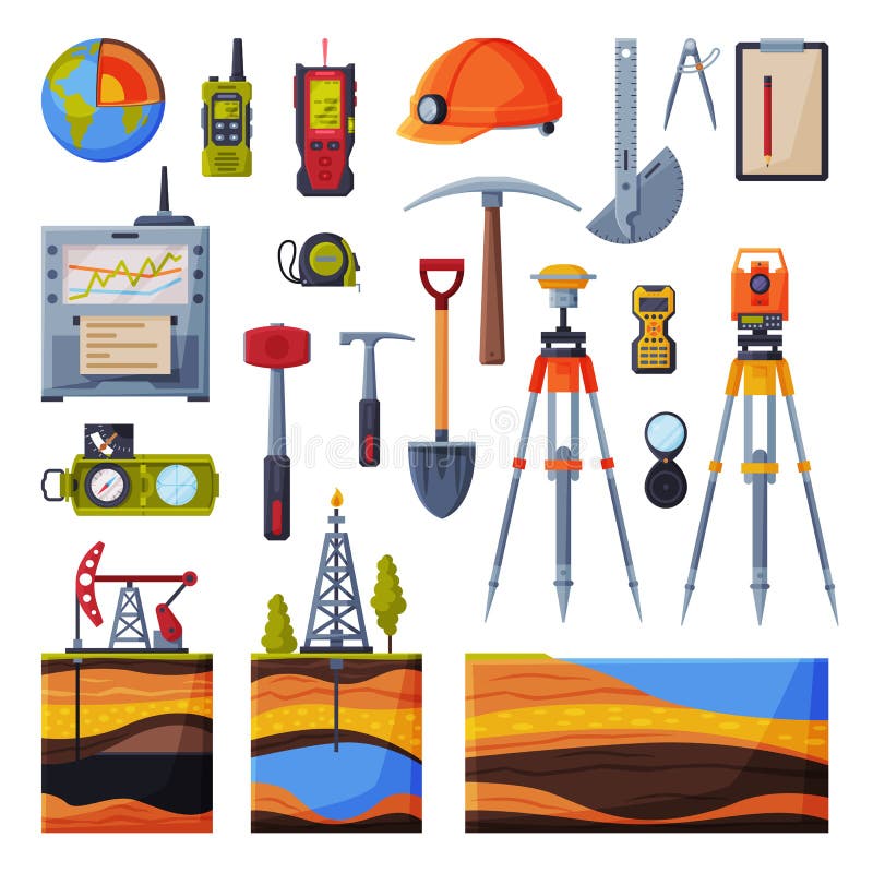 Geodesy Equipment Collection, Geodetic Engineering or Construction ...