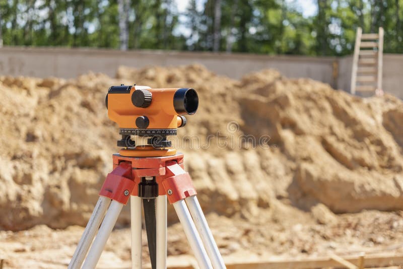 Geodetic Level at the Construction Site. Indication of the Elevation of ...
