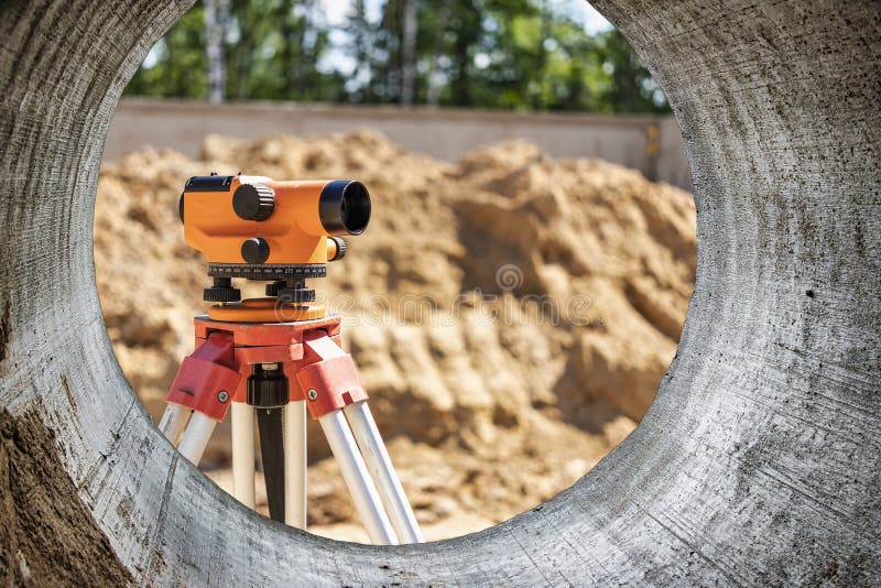 Geodetic Level at the Construction Site. Indication of the Elevation of ...