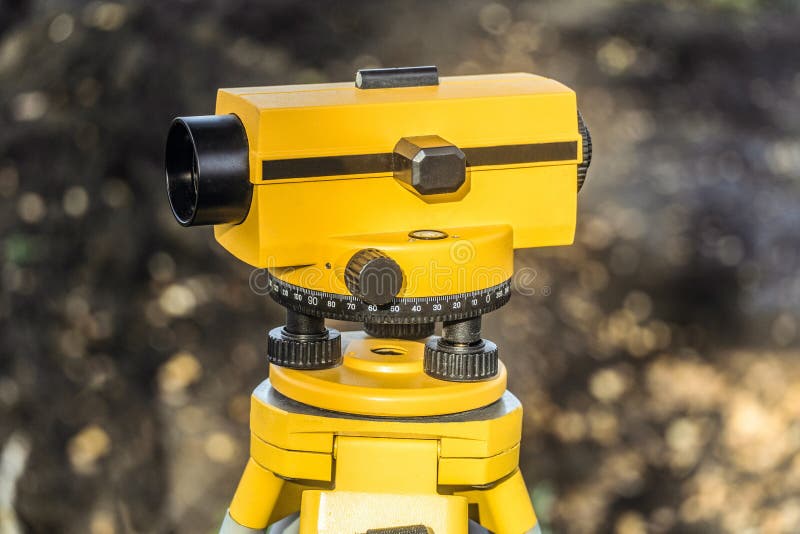 Tool for Geodetic Calculations Stock Photo - Image of total, land ...