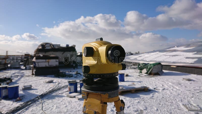 A Geodetic Tool for Leveling Stock Photo - Image of leveling ...