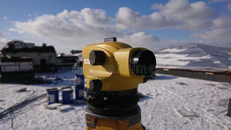 A Geodetic Tool for Leveling Stock Image - Image of excess, points ...