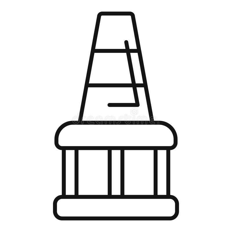 Geodetic Tower Standing on the Ground for Triangulation Stock ...