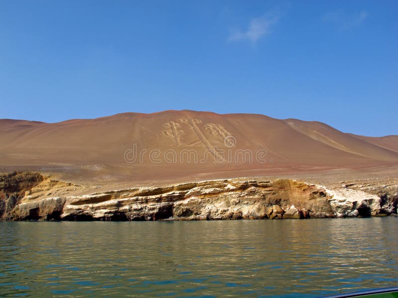 Paracas, Peru - Panoramic View of Symmetrical Pier at National Natural ...