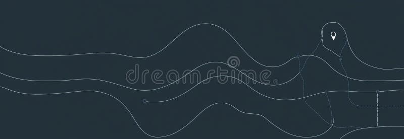 Geographic Grid Map Integrated with a Gray Topographic Line Contour As ...