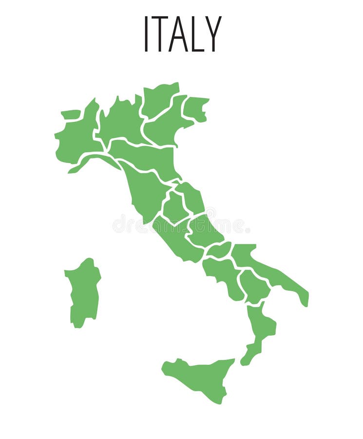 Blank Map Italy. High Quality Map Italy with Provinces on Transparent ...