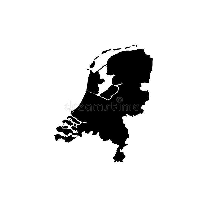 Geographic Map Netherlands Sign. Simple Icon Eps Ten Stock Illustration ...