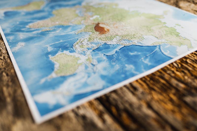 Geographic Map of the World Stock Photo - Image of atlantic, atlas ...