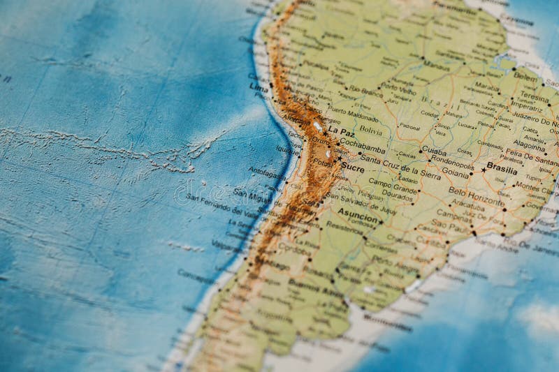 Geographic Map of the World Stock Photo - Image of symbol, global ...