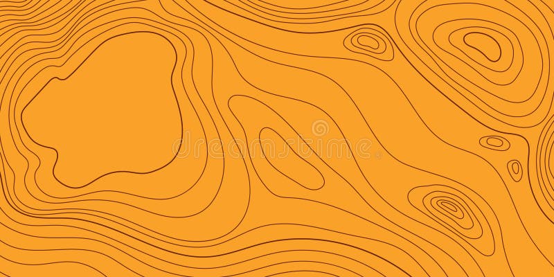 Geographic Topography Background. Abstract Wavy Map Lines, Mountain ...