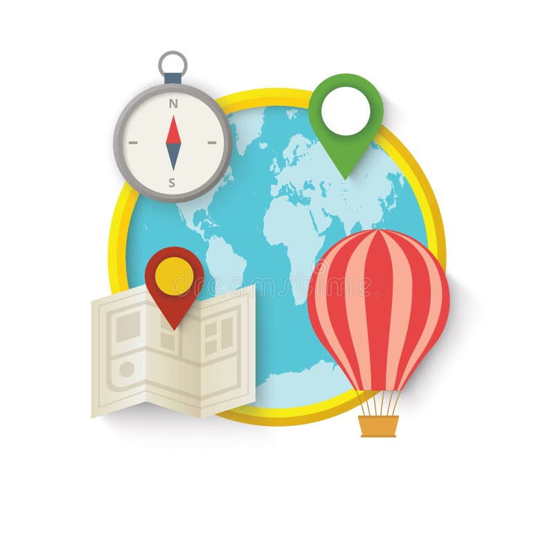 Geographical Concept Design. Stock Vector - Illustration of country ...