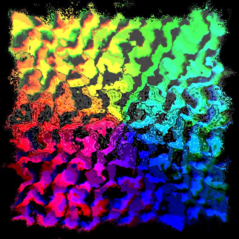 Geographical Concept Math and Space Art for Background Designs Rainbow ...