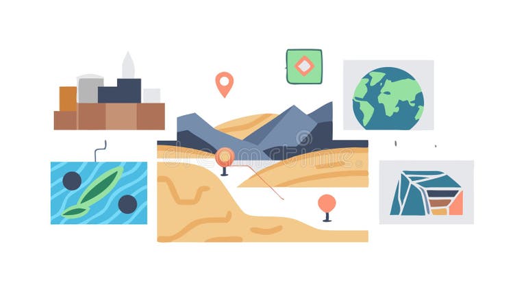 Geographical Information Map Icon, Global Data, Location Services ...