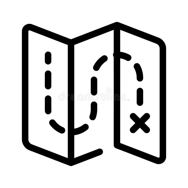 Geographical Navigation, Ready To Use Map Icon Stock Vector ...