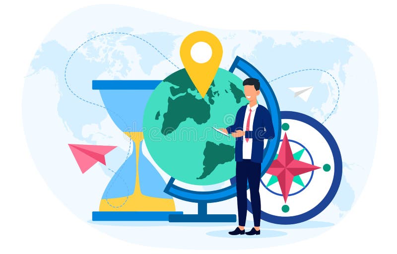 Geography Mapping Cartoon Stock Illustrations – 583 Geography Mapping ...