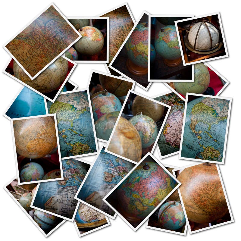 Geography collage stock photo. Image of globe, education - 33914208