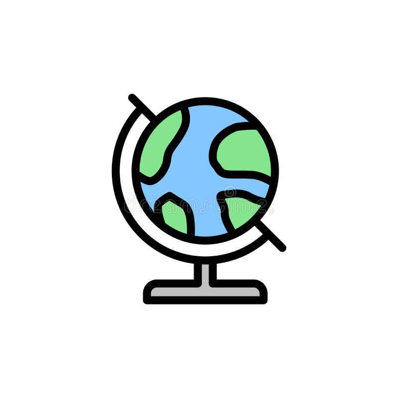 Geography, Globe Icon. Simple Color with Outline Vector Elements of ...