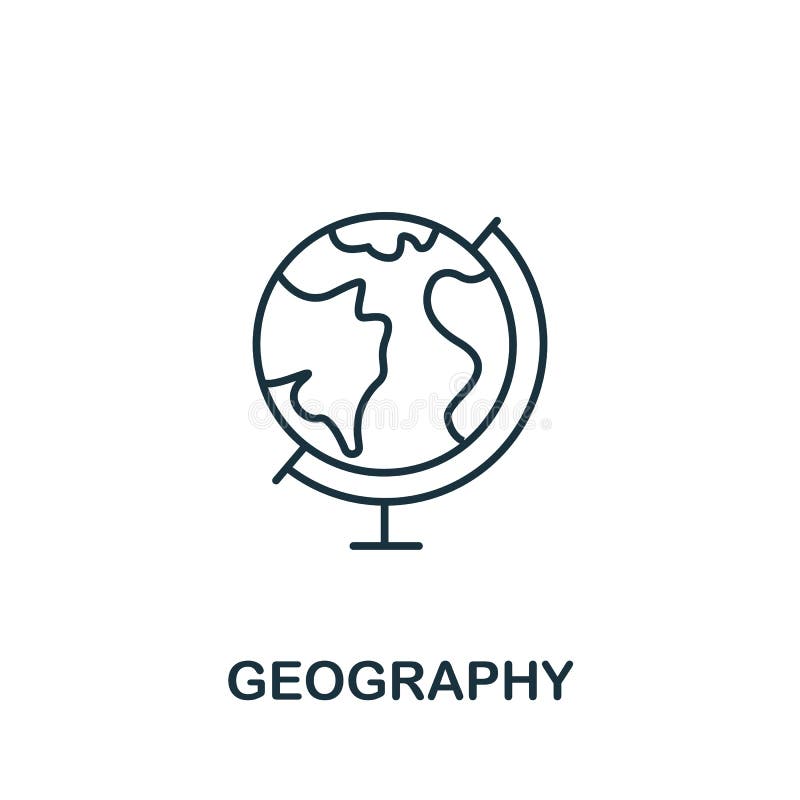 Geography Icon from Science Collection. Simple Line Element Geography ...