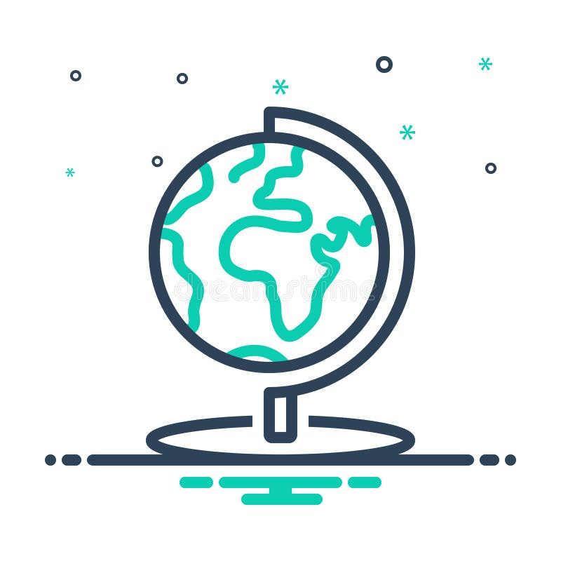 Mix Icon for Geography, Terra and Earth Stock Vector - Illustration of ...