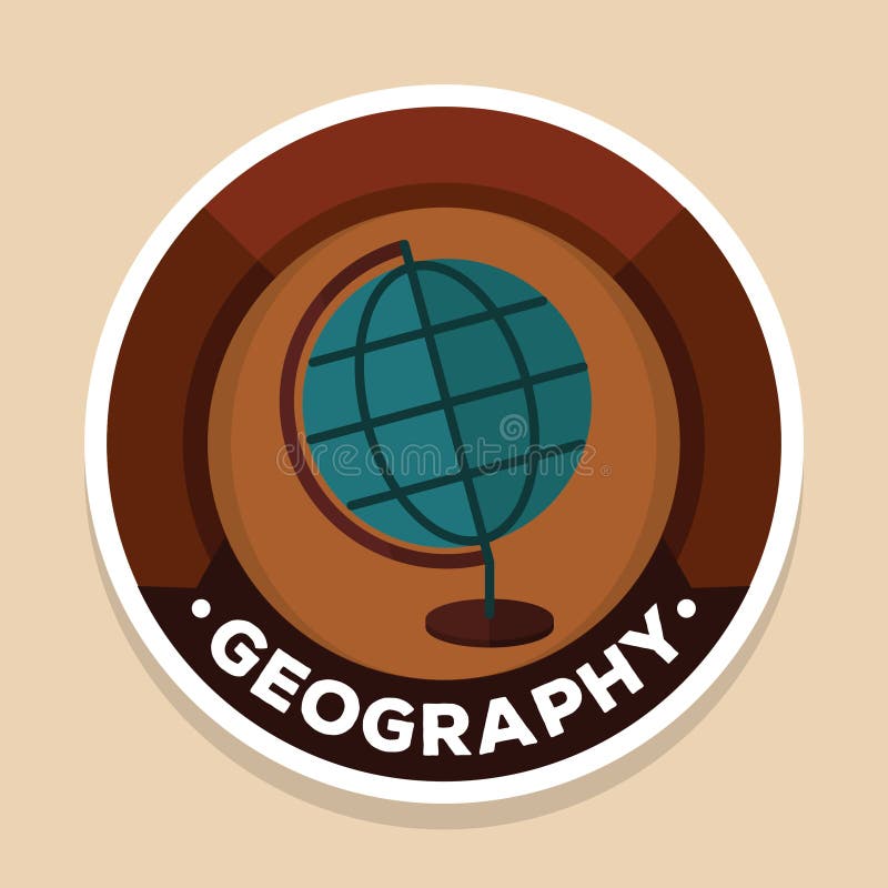 Geography Label. Vector Illustration Decorative Design Stock Vector ...