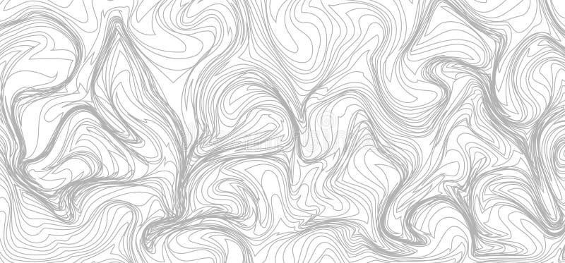Geography Line Map with Topographic Map Background Stock Illustration ...
