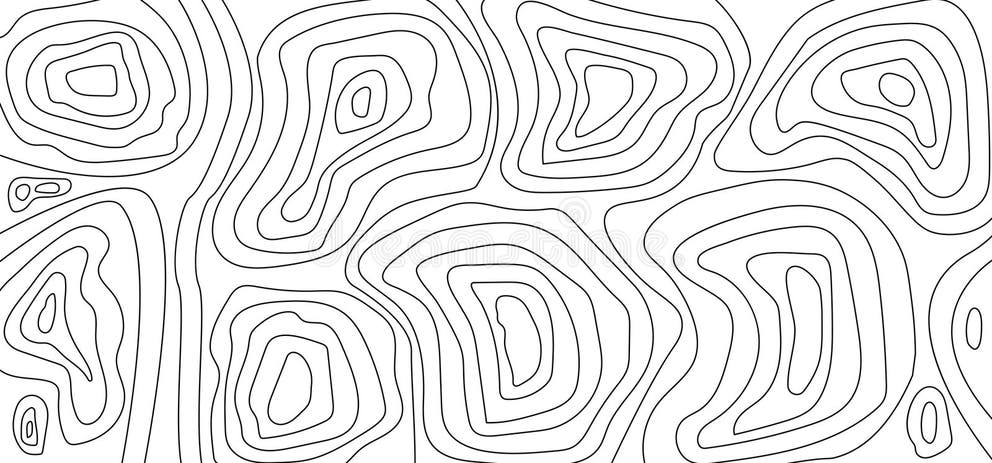 Geography Line Map with Topographic Map Background Stock Illustration ...