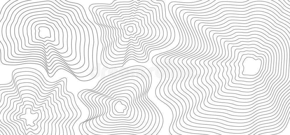Geography Line Map with Topographic Map Background Stock Illustration ...