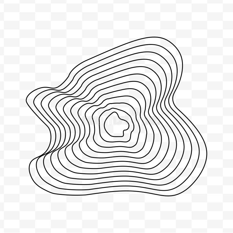 Geography Line Map with Topographic Map Background Stock Illustration ...