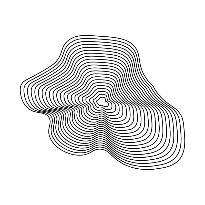 Geography Line Map with Topographic Map Background Stock Illustration ...