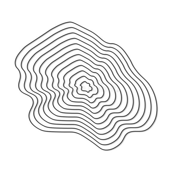 Geography Line Map with Topographic Map Background Stock Illustration ...