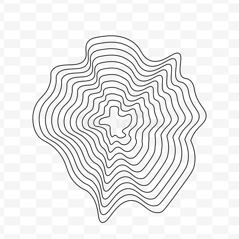 Geography Line Map with Topographic Map Background Stock Illustration ...