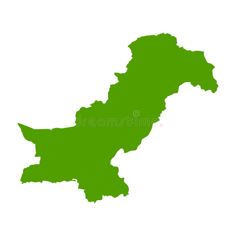 Geography Pakistani Map Vector Icon. Map of Pakistan Stock Vector ...