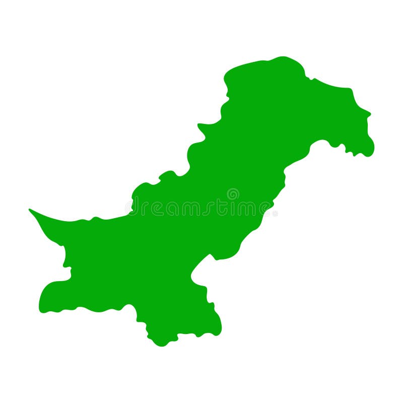 Geography Pakistani Map Vector Icon. Map of Pakistan Stock Vector ...