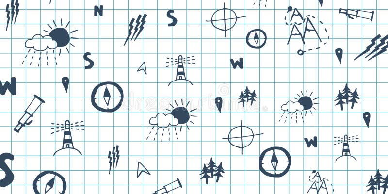 Geography School Subject with Hand-draw Doodles. Education Banner ...