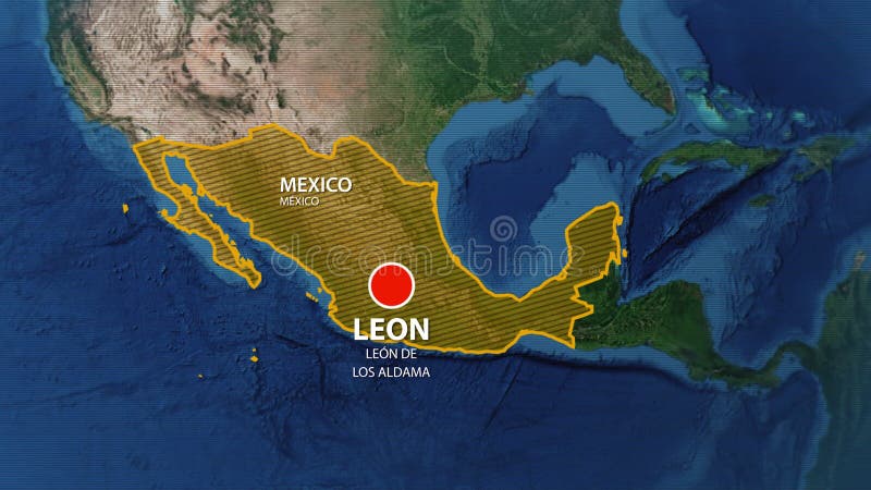 Geolocation of the City of Mexico on the Map Stock Footage - Video of ...