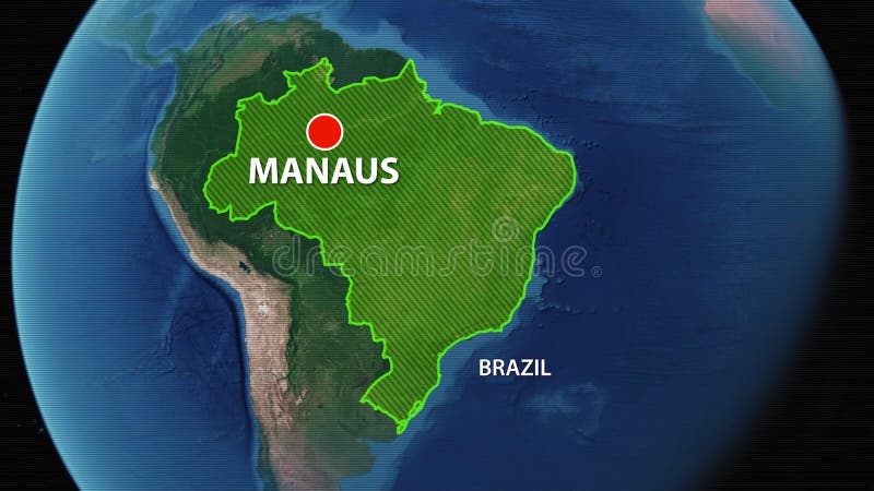 Manaus Brazil Map Manaus Map Stock Vector Images Alamy