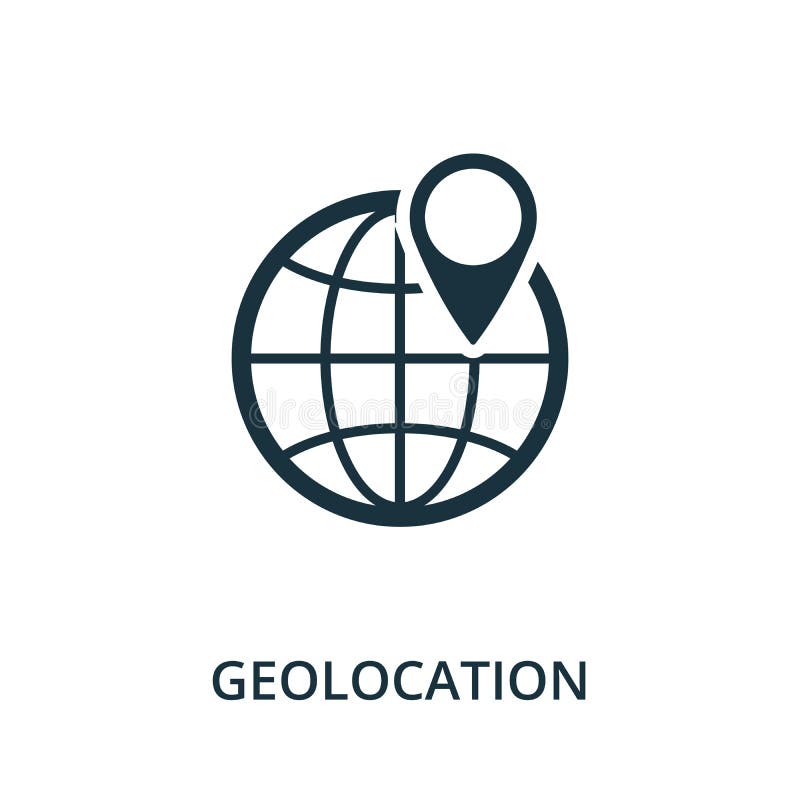Geolocation Icon. Simple Element from Navigation Collection Stock ...