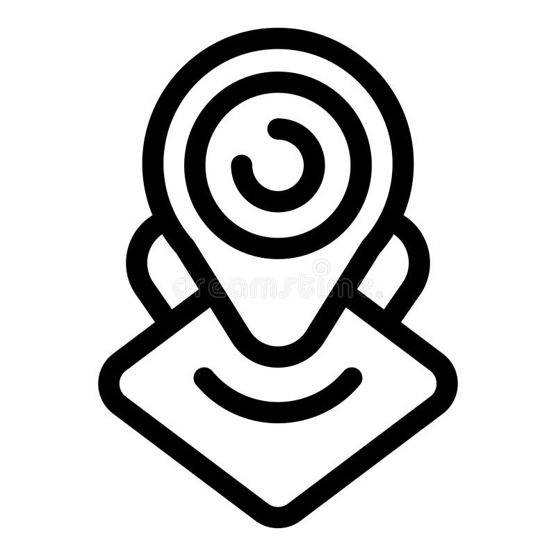 Geolocation Pin Pointing Location on Digital Map Stock Vector ...