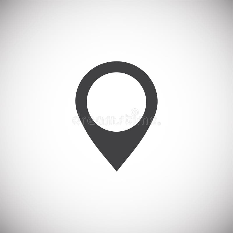 Geolocation Related Icon on Background for Graphic and Web Design ...