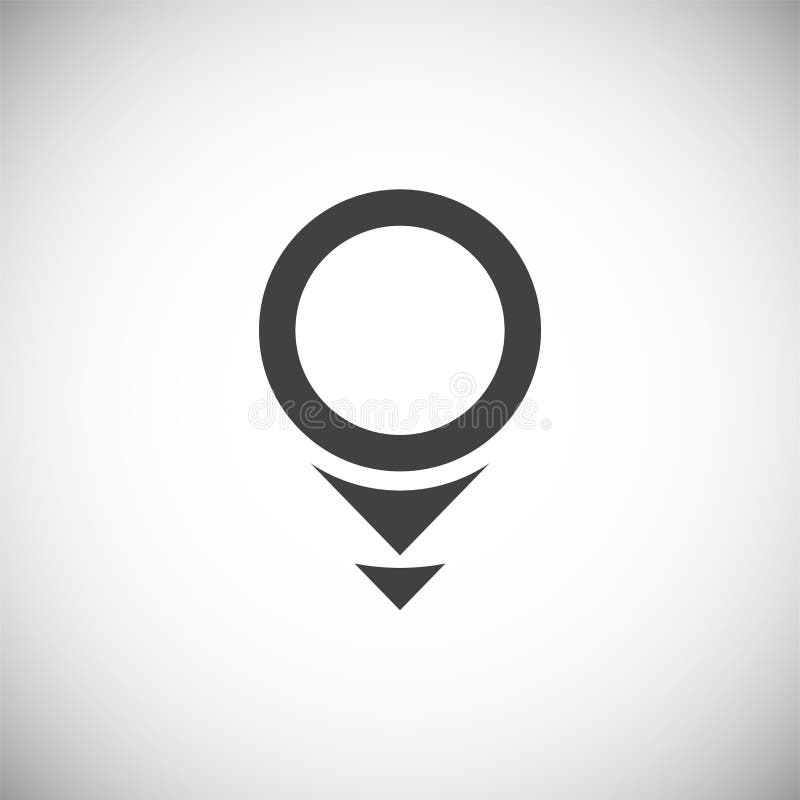 Geolocation Related Icon on Background for Graphic and Web Design ...