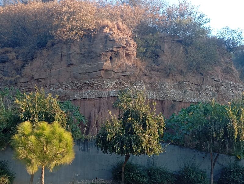 Geologic Layering of Strata with Unconformities Stock Image - Image of ...