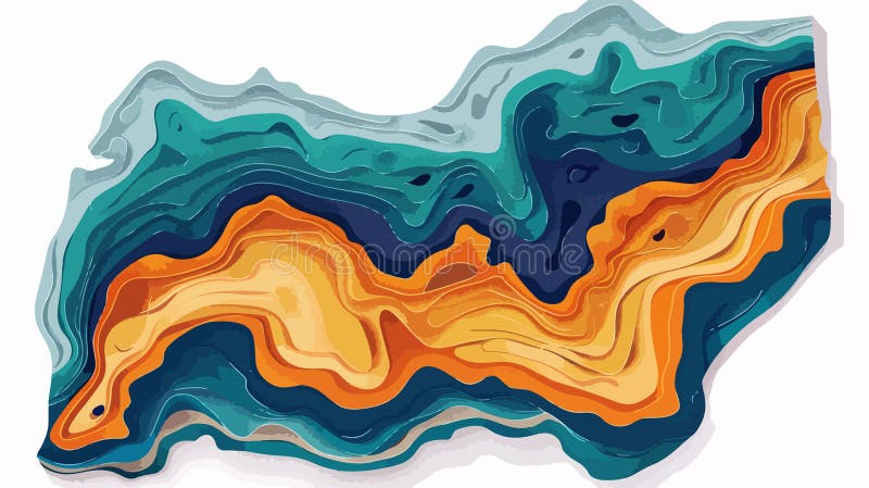 Geologic Mapping Abstract Concept Vector Illustration Stock Vector ...