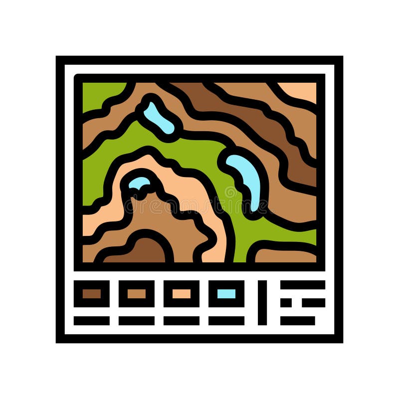 Geologic Mapping Mining Icon Doodle Illustration Stock Illustration ...
