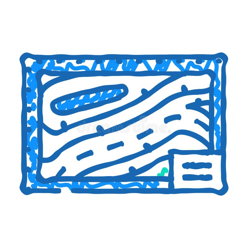Geologic Mapping Mining Icon Doodle Illustration Stock Illustration ...