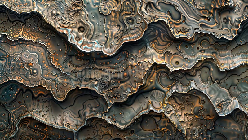 Layered Patterns Resembling Rock Strata in Earthy Tones, Generative Ai ...