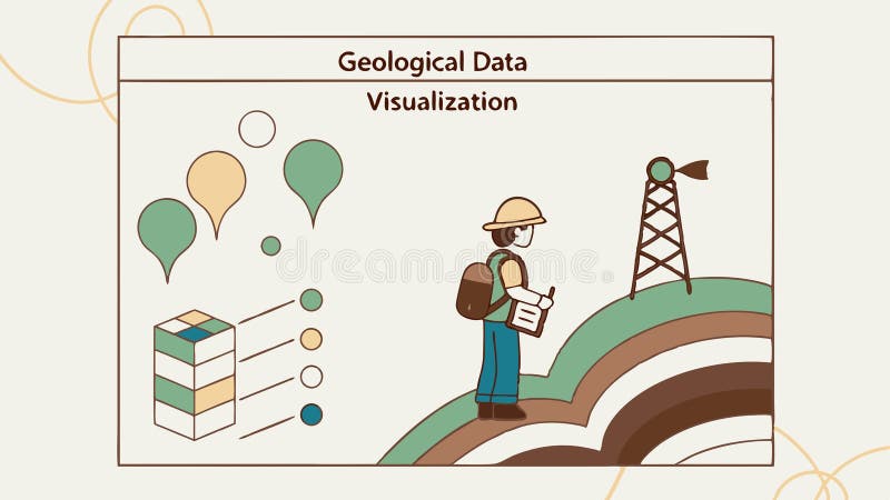 Geological Data Visualization Earth Science Research, Vector Design ...