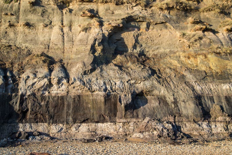 Geological Detail Image Mesozoic Rock Landscape Close Up Stock Photo ...