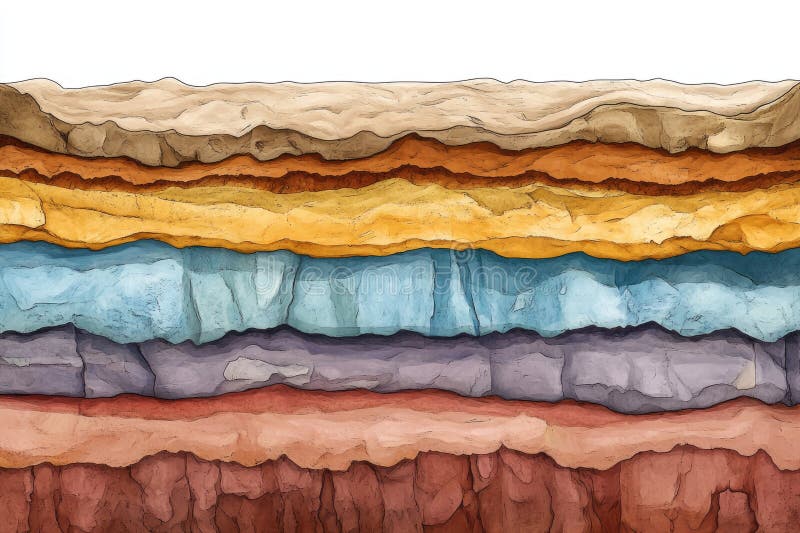 Geological Earth Layers stock photo. Image of core, composition - 376748192