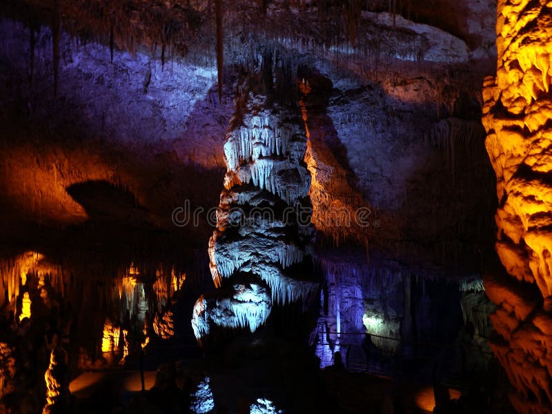 Geological Formation Underground. Stock Image - Image of stone, lite ...